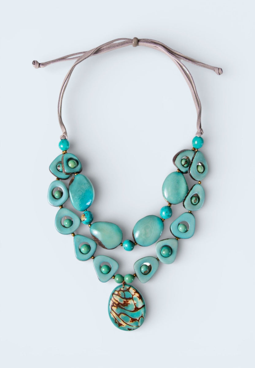 Cori Necklace - Celeste – The Wardrobe